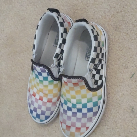 Vans | Shoes | Little Girls Rainbow Vans | Poshmark